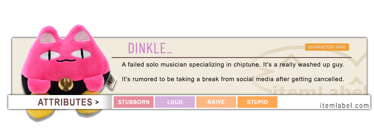 characters – Item Label