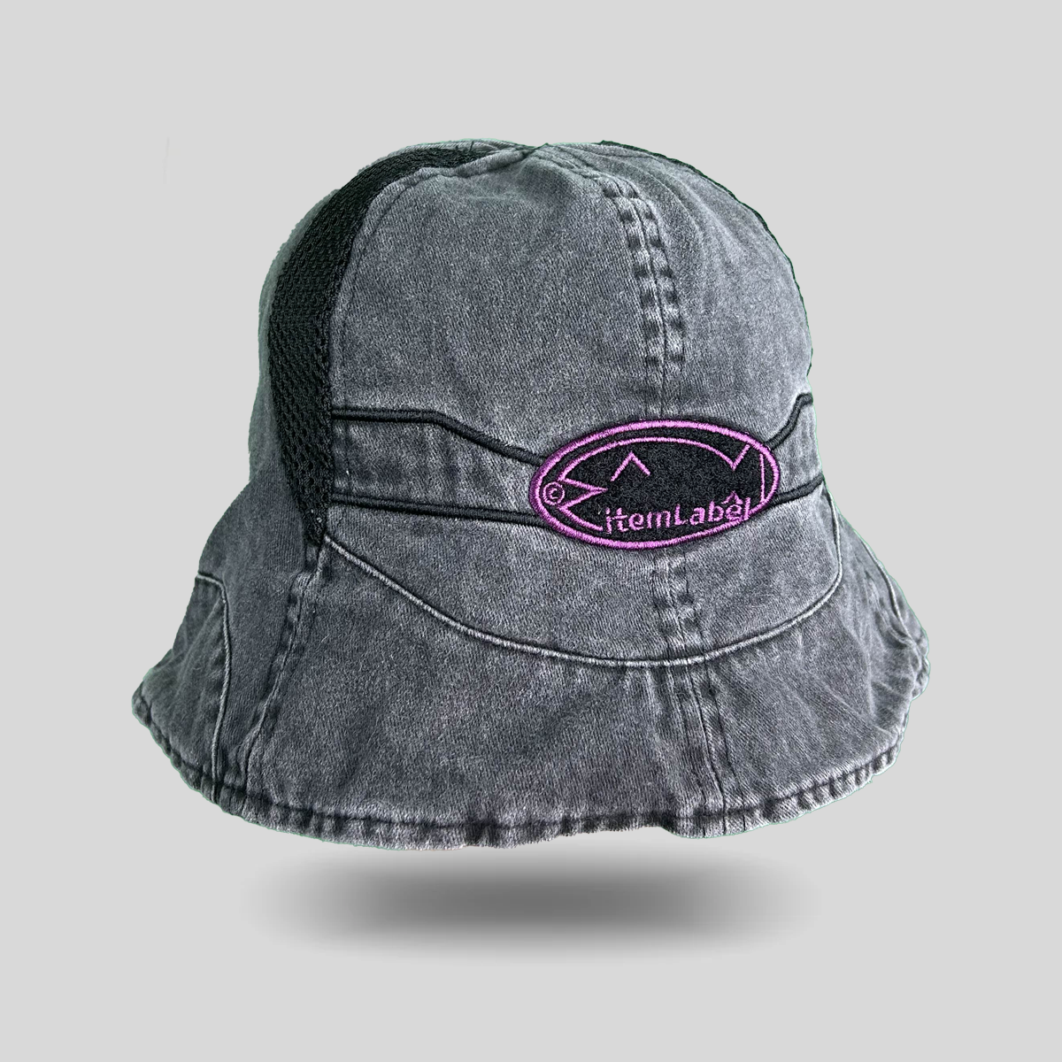 washed_Black neoStickerBucket reversable – Item Label