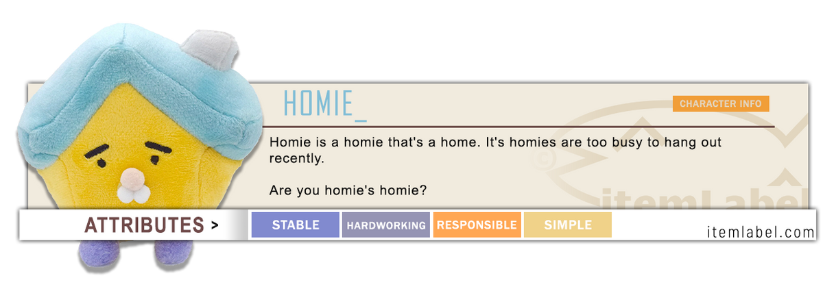 characters – Item Label