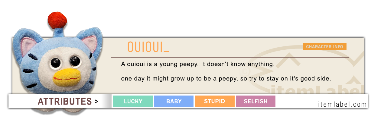 characters – Item Label