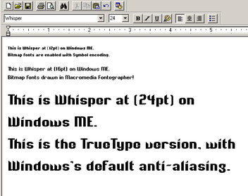 Whisper Font – Item Label